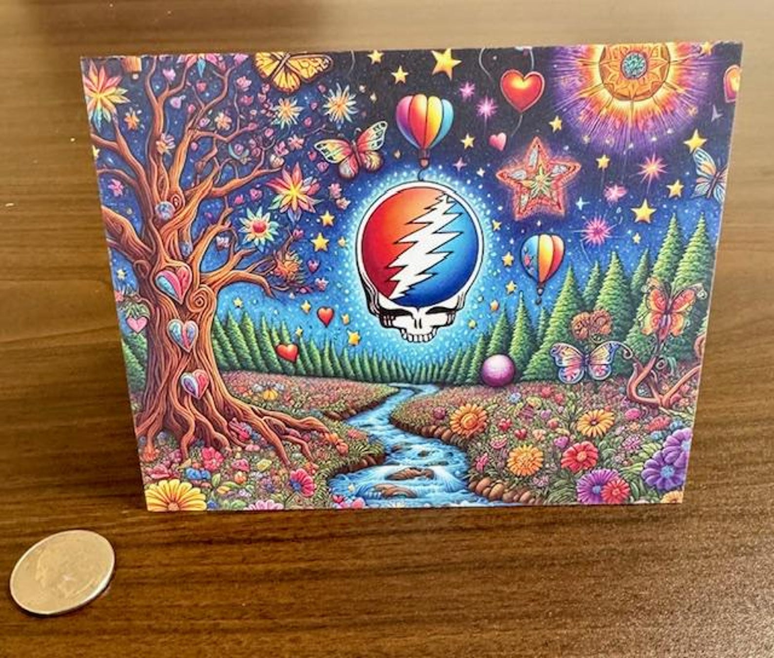Grateful Dead Note Card, Deadhead, Steal Your Face, Fun, Unique ...