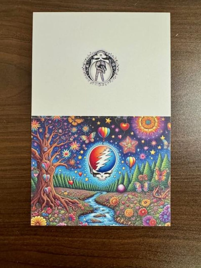 Grateful Dead Note Card, Deadhead, Steal Your Face, Fun, Unique ...
