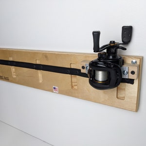 Reel Rack. Custom Fishing Reel Organizer. Spinning and - Etsy