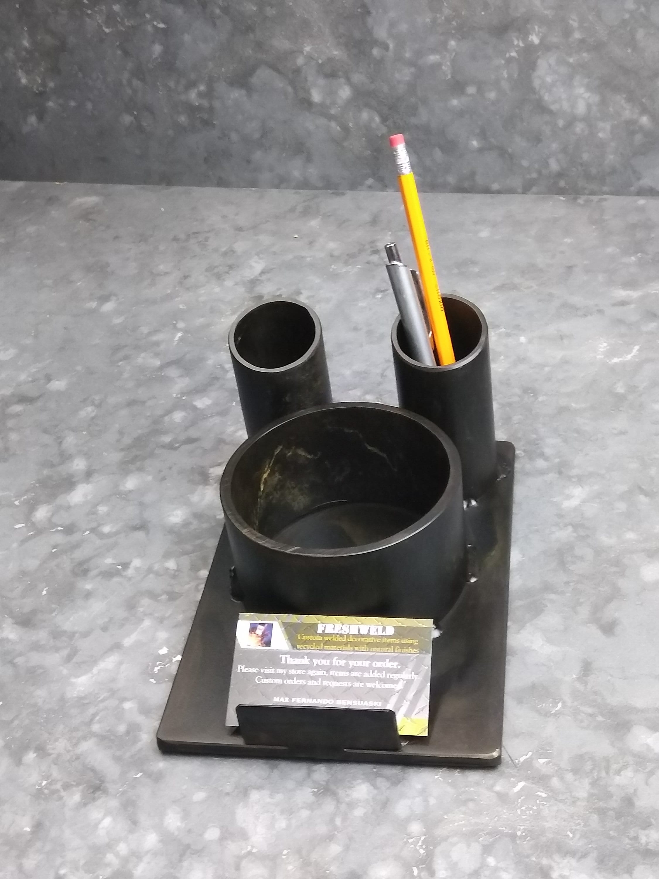 The Snake Eyes. Custom Welded Desk Organizer From Up-cycled - Etsy