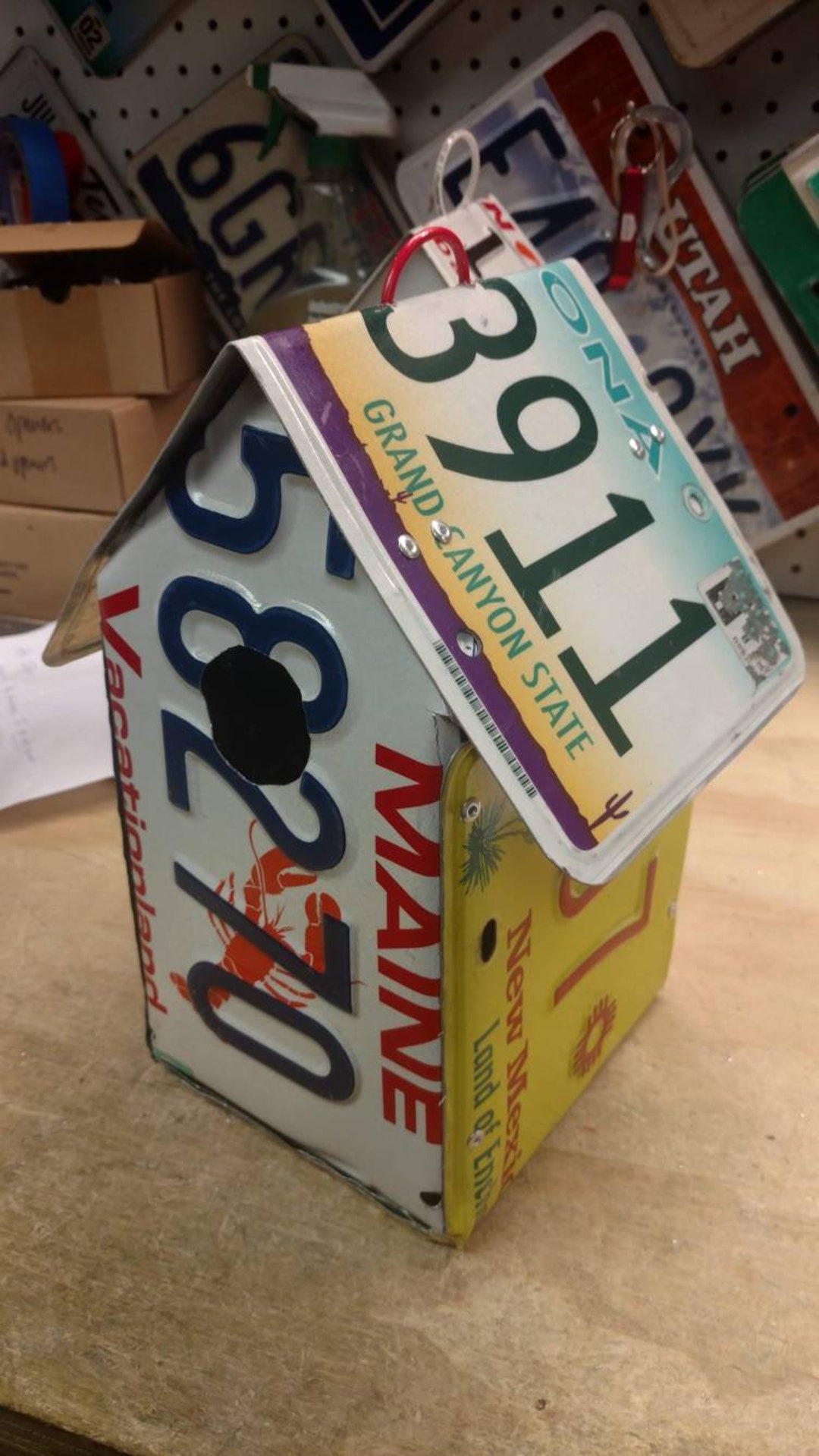 License Plate Birdhouses, Made to Order. Pick Your State! Free Shipping ...