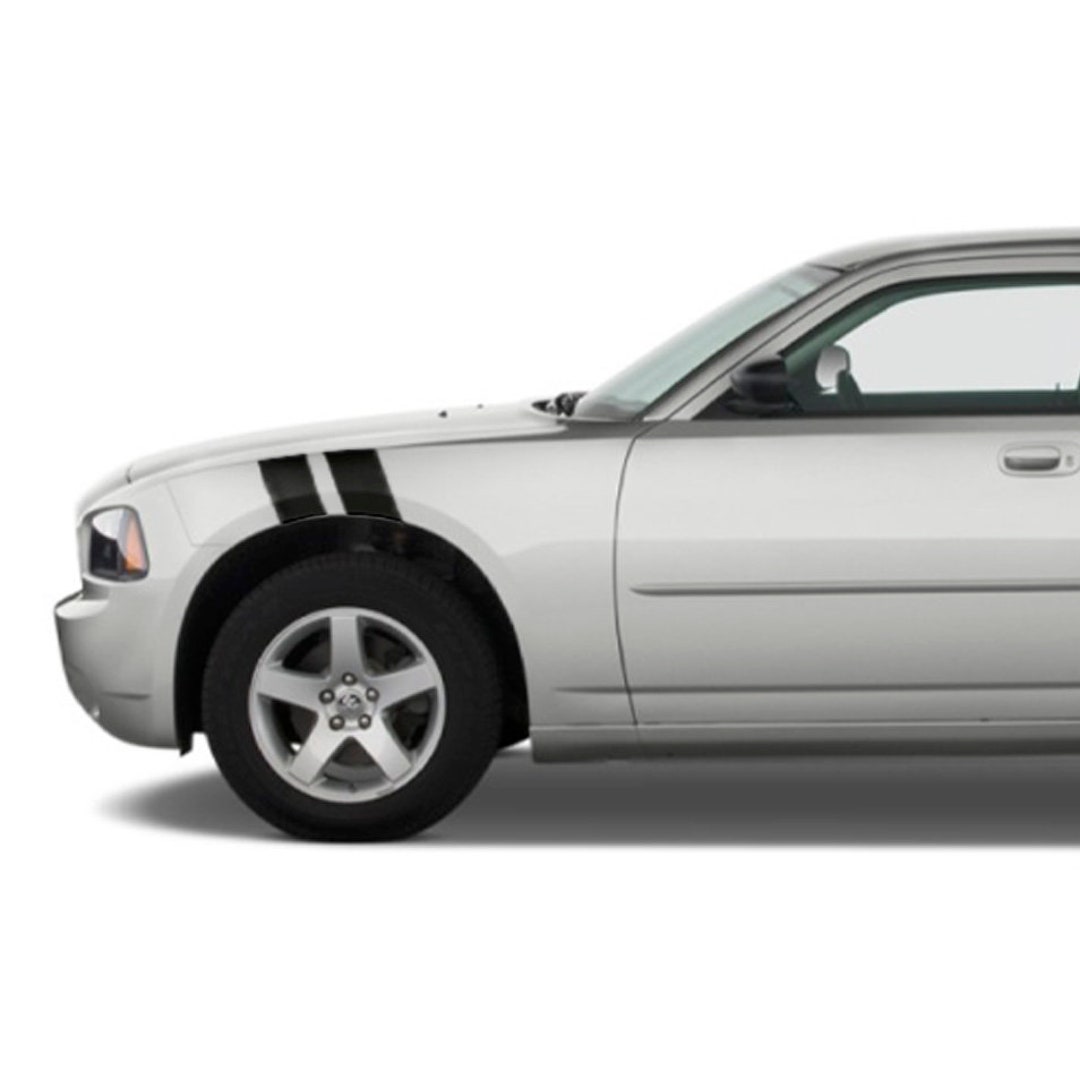 4 Dual Fender Stripe Hash Mark Stripe Decal Graphic Kit - Etsy