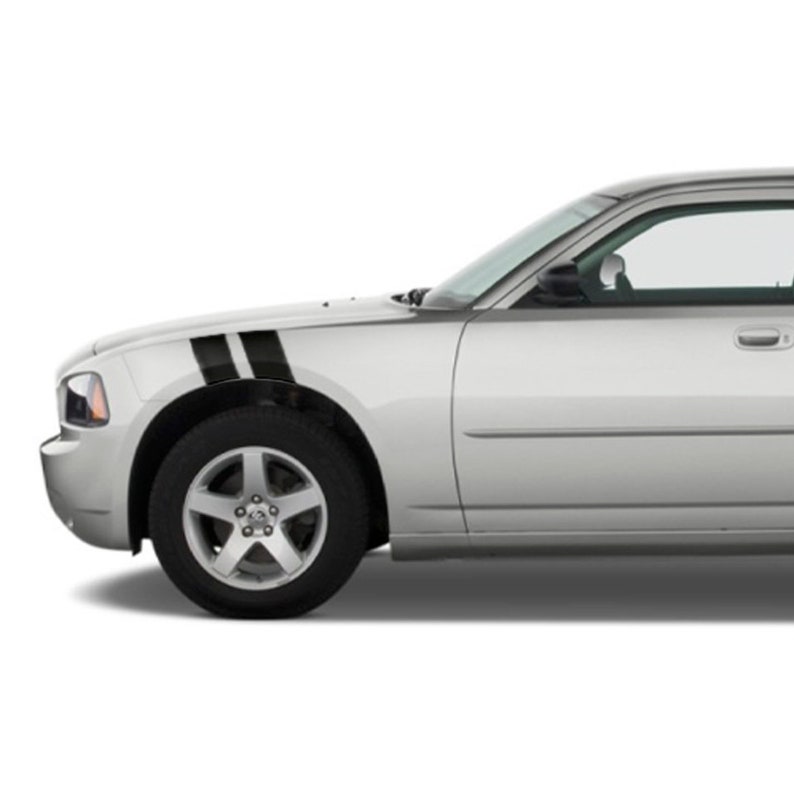 4 Dual Fender Stripe Hash Mark Stripe Decal Graphic Kit - Etsy