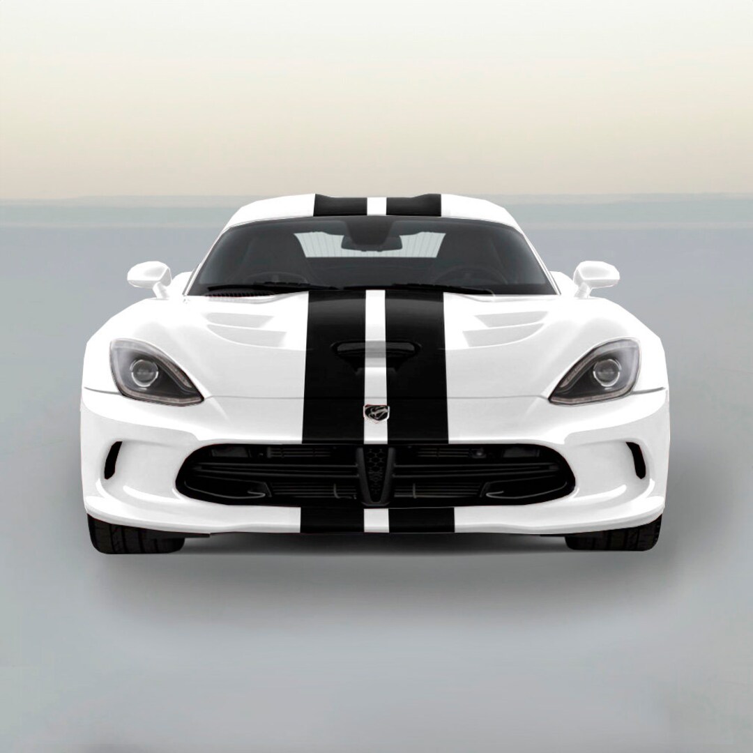 8 Vinyl Rally Stripes Racing Stripe Kit for Use on Dodge Viper Multiple ...