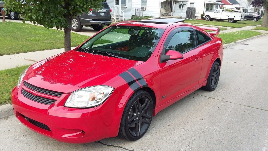Chevy Cobalt 4" Dual Fender Stripe Hash Mark Stripe Decal Graphic Kit ...