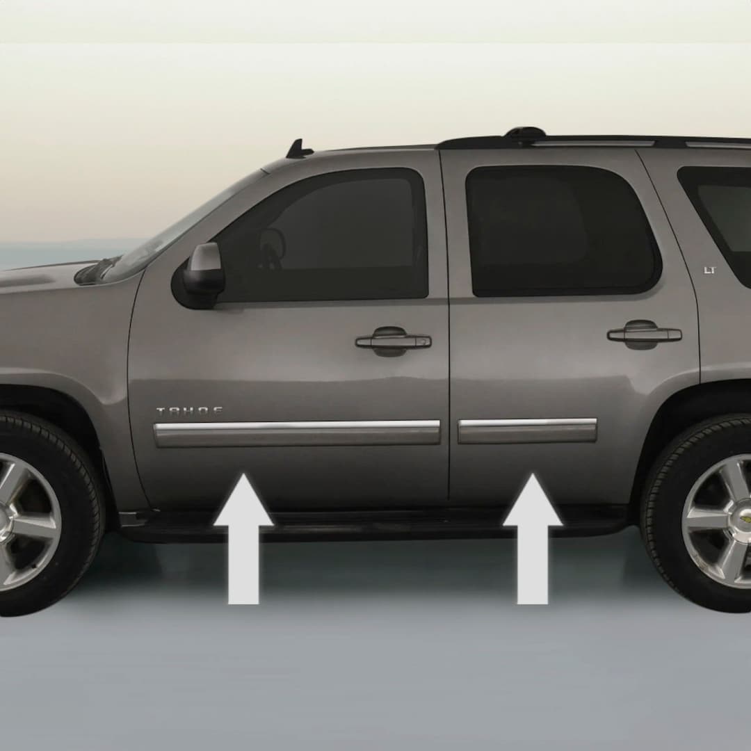 Chrome Side Door Trim Rocker Panel Molding Kit for 07-14 CHEVY TAHOE ...