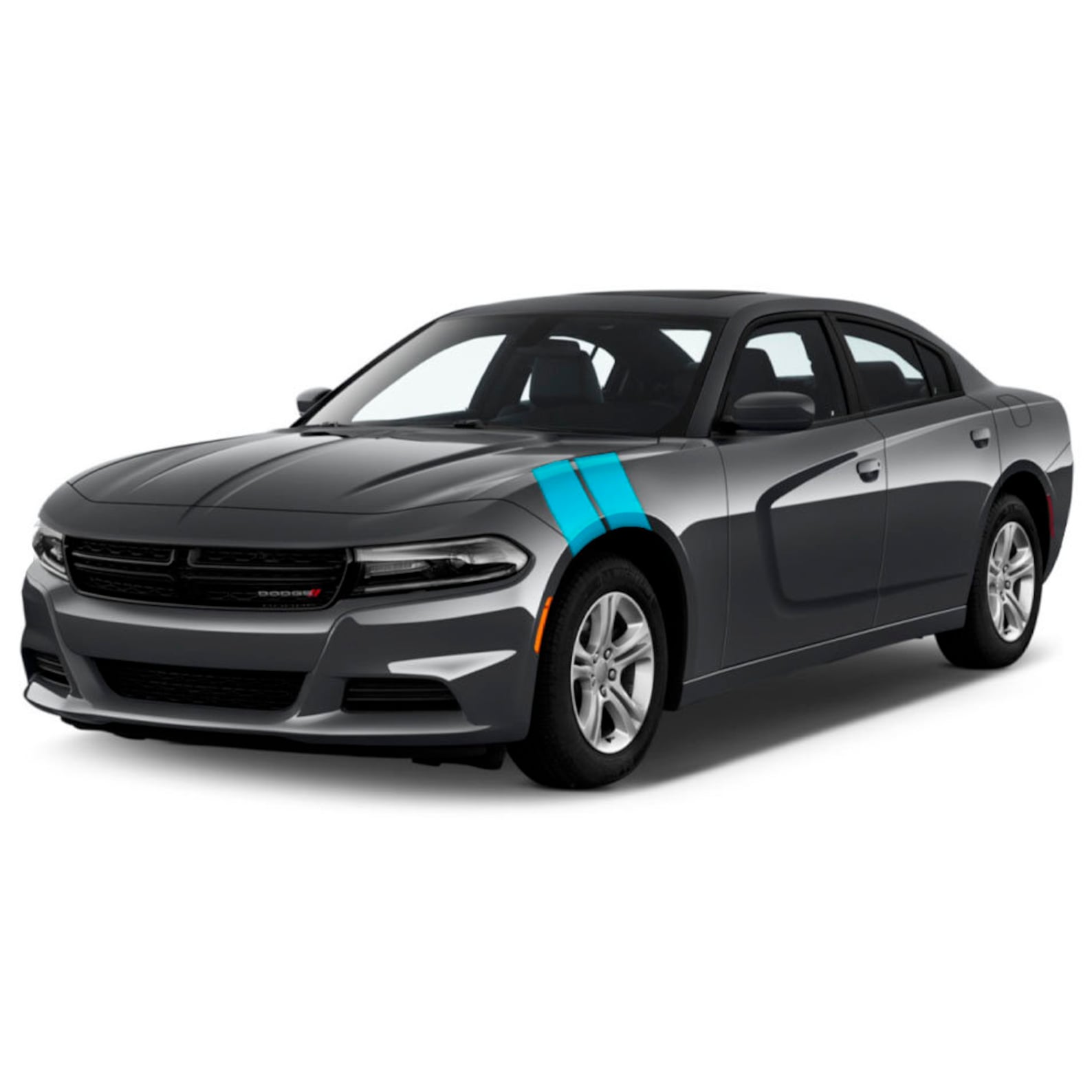 4 Dual Fender Stripe Hash Mark Stripe Decal Graphic Kit - Etsy