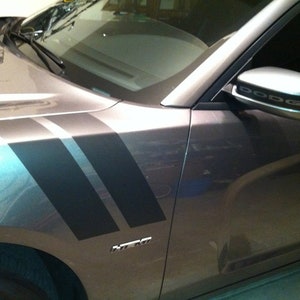 4" Dual Fender Stripe Hash Mark Stripe Decal Graphic Kit for Use on ...