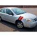 Chevy Cobalt 4" Dual Fender Stripe Hash Mark Stripe Decal Graphic Kit ...