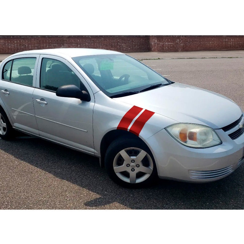 Chevy Cobalt 4" Dual Fender Stripe Hash Mark Stripe Decal Graphic Kit ...