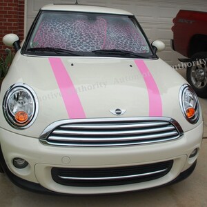 Mini Cooper 4" Vinyl Rally Stripes Racing Stripe Kit - Multiple Colors ...