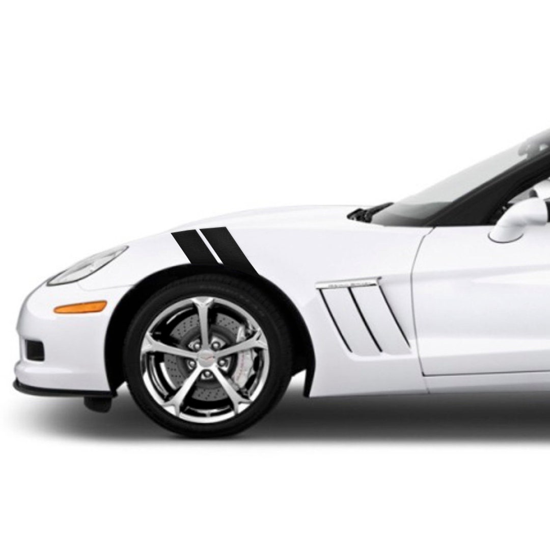 Chevy Corvette 4 Dual Fender Stripe Hash Mark Stripe - Etsy