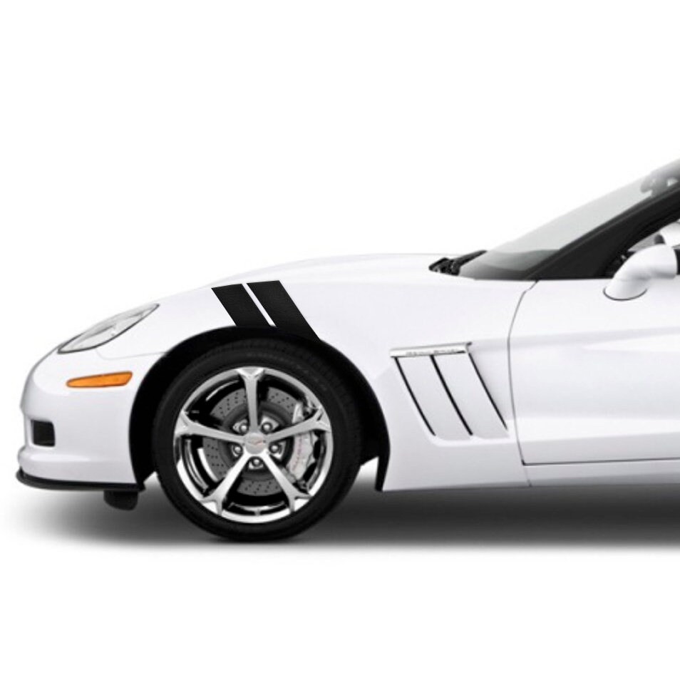 Chevy Corvette 4 Dual Fender Stripe Hash Mark Stripe - Etsy
