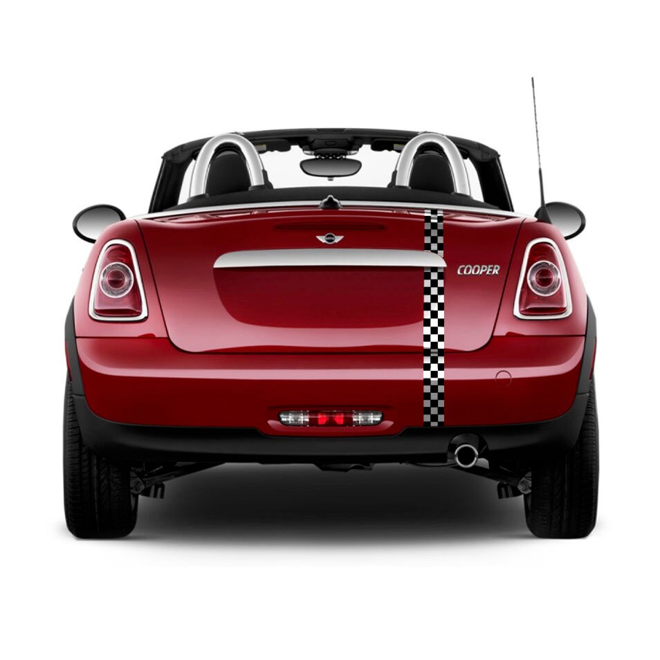 Checkered Offset Rally Stripe Racing Stripe Kit for Mini - Etsy