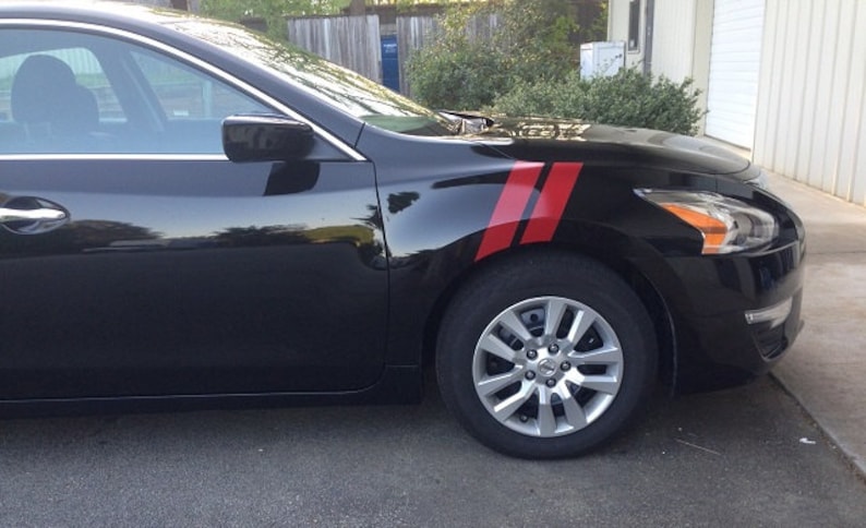 4 Dual Fender Stripe Hash Mark Stripe Decal Graphic Kit | Etsy