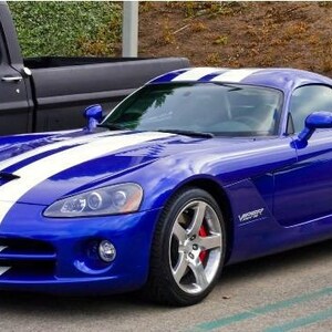 8" Vinyl Rally Stripes Racing Stripe Kit for Use on Dodge Viper ...