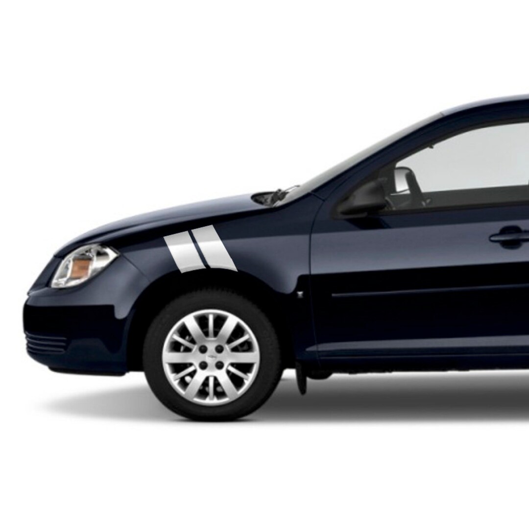 Chevy Cobalt 4 Dual Fender Stripe Hash Mark Stripe Decal - Etsy