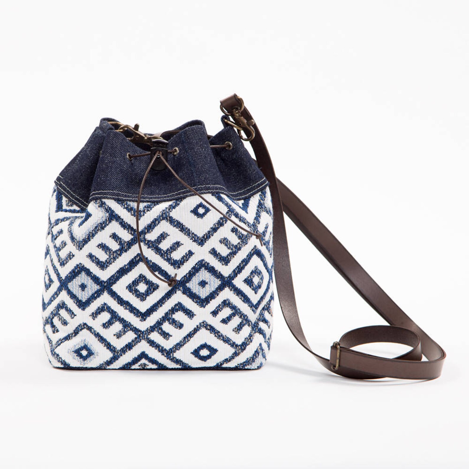 Small Fabric Bucket Bag Women's Crossbody Bag Handmade - Etsy