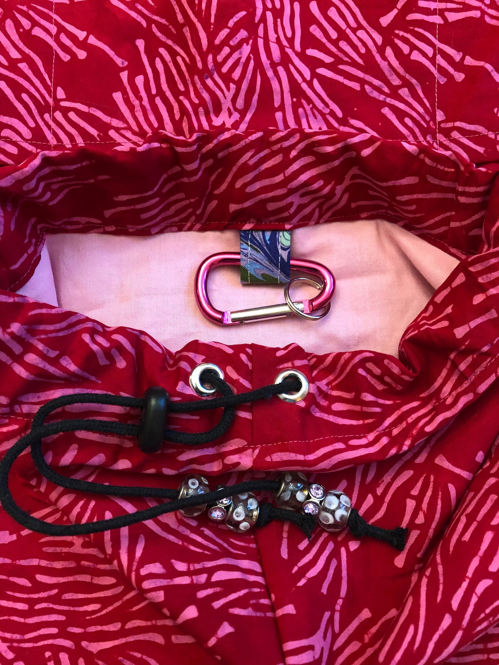 Pink Batik Reinforced Yoga Bag - Etsy