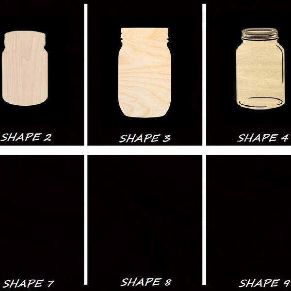 Mason Jar Shapes - Etsy