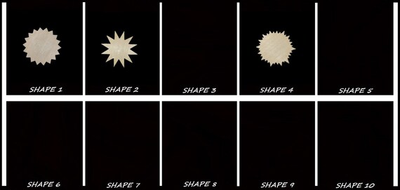 Smooth Laser Cut Sun Shape Set 2 Unfinished Cutout - Etsy