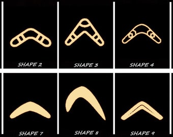 Boomerang Laser Cut Out Unfinished Wood Shape Craft Supply WPN76 - Etsy