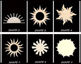 2 34 Sunshine Sun Wooden Cutout Shape - Etsy