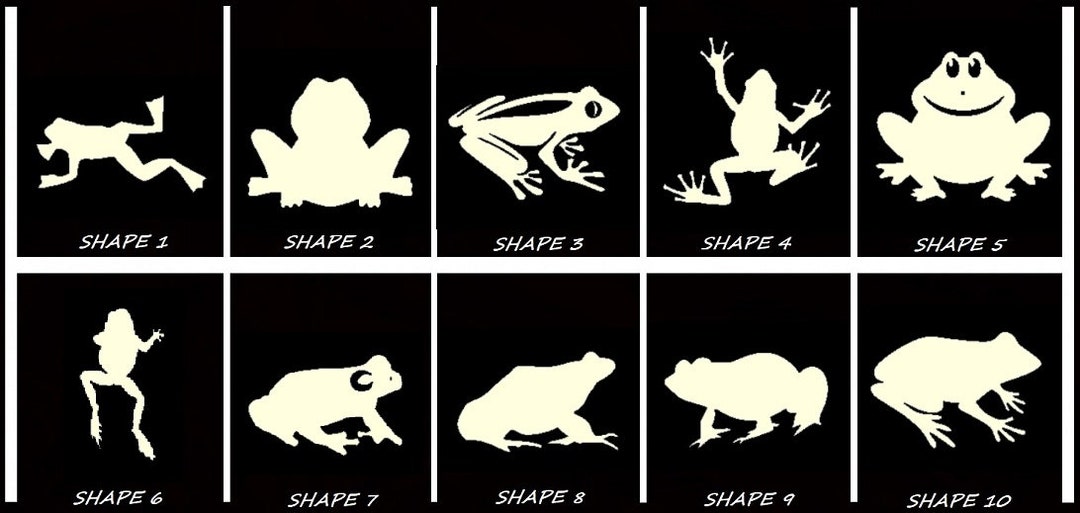Smooth Laser Cut Frog Shape Unfinished Cutout Multiple Sizes, Styles ...