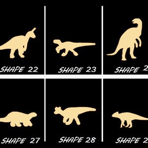 Smooth Laser Cut Dinosaur Shape Set 1-1 Thru 1-3 - Unfinished Cutout ...