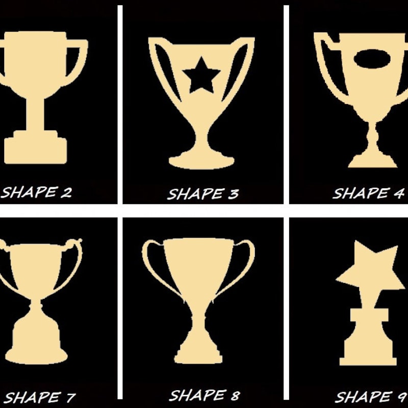 Paper Trophy Cutout - Etsy