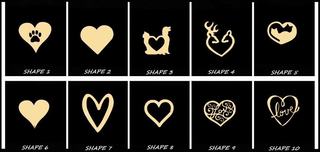 Smooth Laser Cut Heart Shape Set 1 - Unfinished Cutout - Many Sizes ...