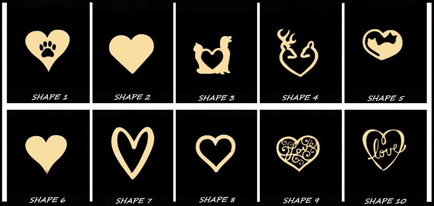 Smooth Laser Cut Heart Shape Set 1 - Unfinished Cutout - Many Sizes ...
