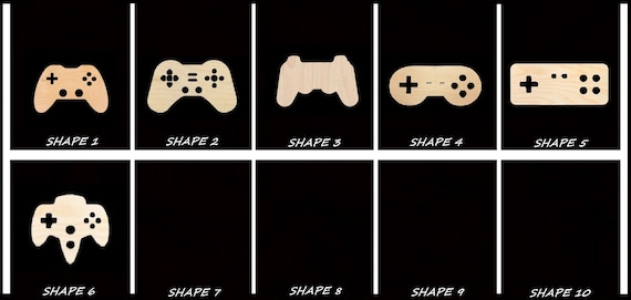 Smooth Laser Cut Video Game Controller Shape Unfinished - Etsy
