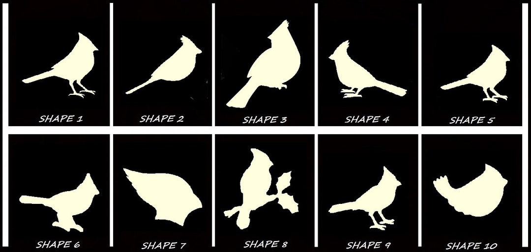 Smooth Laser Cut Cardinal Shape Set 1 - Unfinished Cutout - Many Sizes ...
