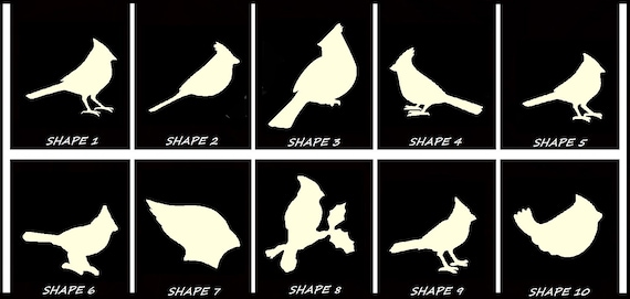 Smooth Laser Cut Cardinal Shape Unfinished Cutout Multiple - Etsy