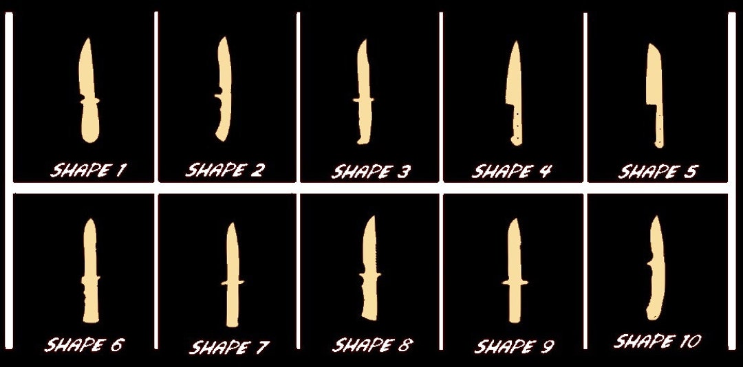 Smooth Laser Cut Knife Shape Set 1 - Unfinished Cutout - Many Sizes ...