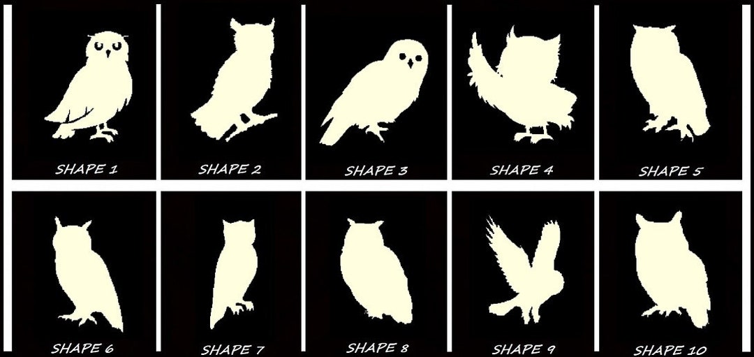 Smooth Laser Cut Owl Shape Set 1 - Unfinished Cutout - Many Sizes ...