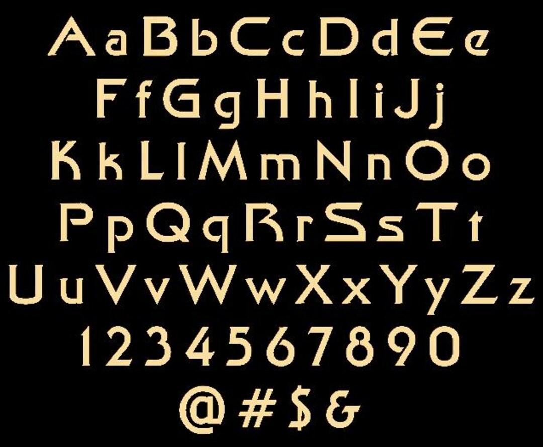 Smooth Laser Cut Space Trek 2 Movie Font Letter or Number Shape ...