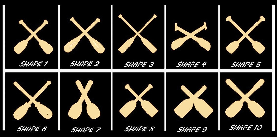 Smooth Laser Cut Oar Shape Unfinished Cutout Multiple Sizes, Styles ...