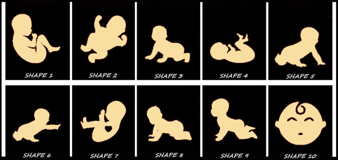 Smooth Laser Cut Baby Shape Set 1 - Unfinished Cutout - Many Sizes ...