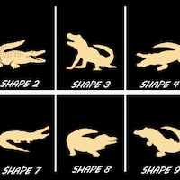Alligator Svg Png Dxf Eps Pdf | Vector Graphic Cut File Laser Engrave ...