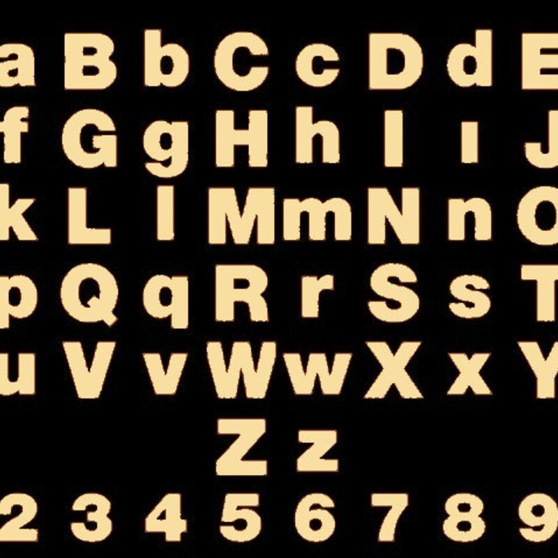 Helvetica Numbers - Etsy