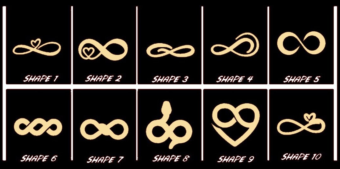 Smooth Laser Cut Infinity Shape Unfinished Cutout Multiple Sizes ...
