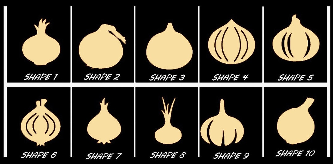 Smooth Laser Cut Onion Shape Set 1 - Unfinished Cutout - Many Sizes ...