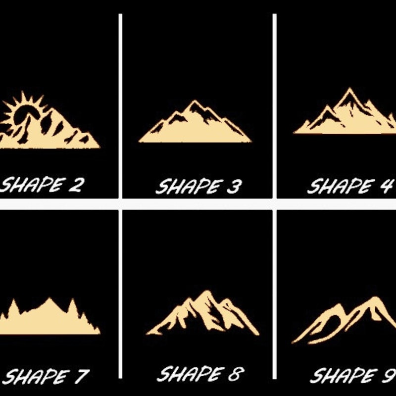 Mountain Cutout - Etsy