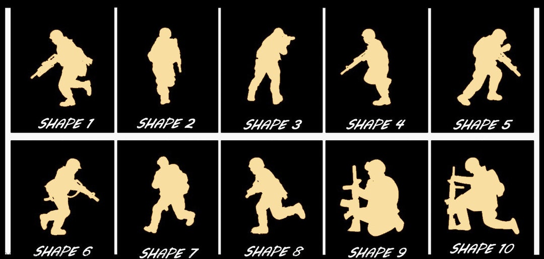 Smooth Laser Cut Soldier Shape Unfinished Cutout Multiple - Etsy