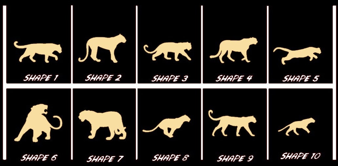 Smooth Laser Cut Jaguar Shape Unfinished Cutout Multiple Sizes, Styles ...