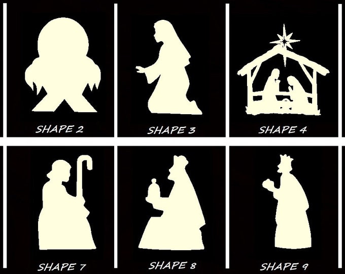 Smooth Laser Cut Nativity Shapes Set 1 - Unfinished Cutout - Many Sizes ...