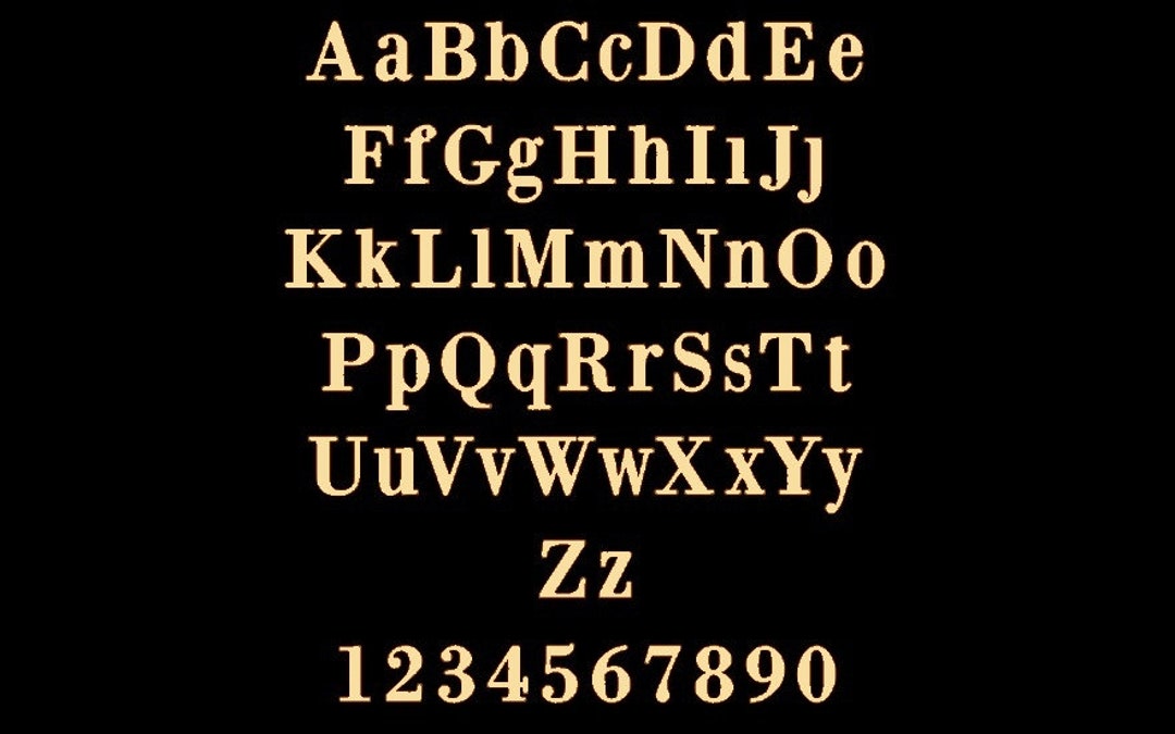 Smooth Laser Cut Bodoni XT Font Letters or Numbers Shape Unfinished ...