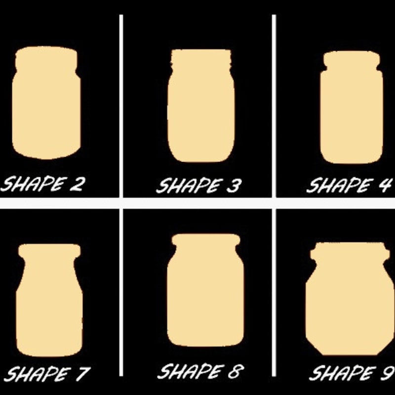 Mason Jar Shapes - Etsy
